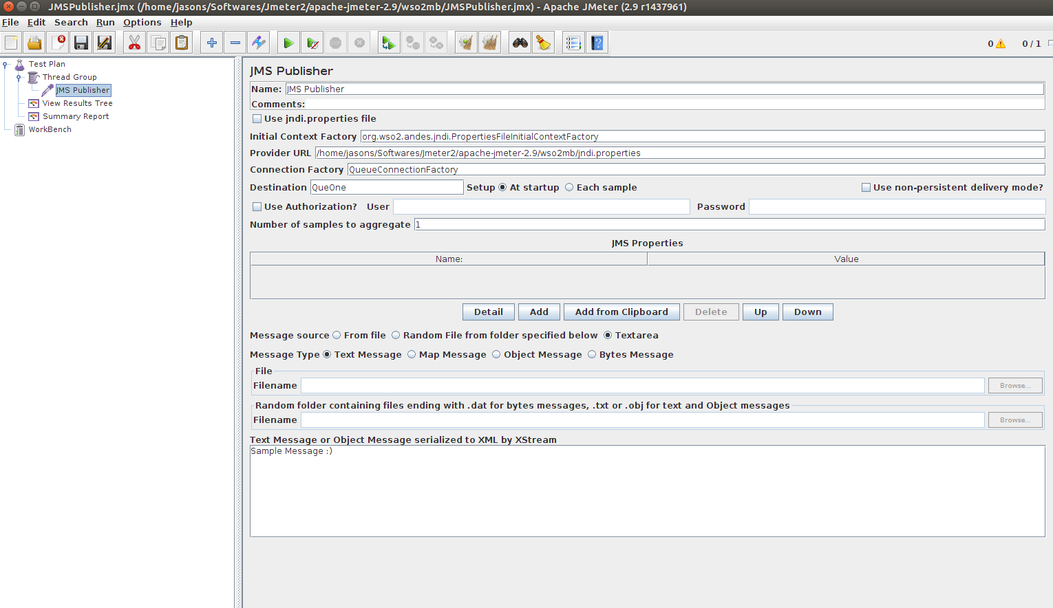 Jason De Silvas Blog How To Use Apache Jmeter As A Jms Client To Publish And Subscribe