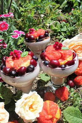 St-Honoré au fruits rouges en verrine