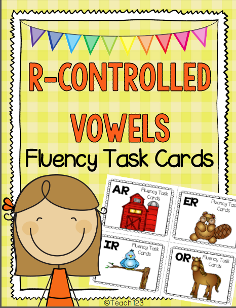 R-Controlled Vowels: Fluency Task Card | Teach123
