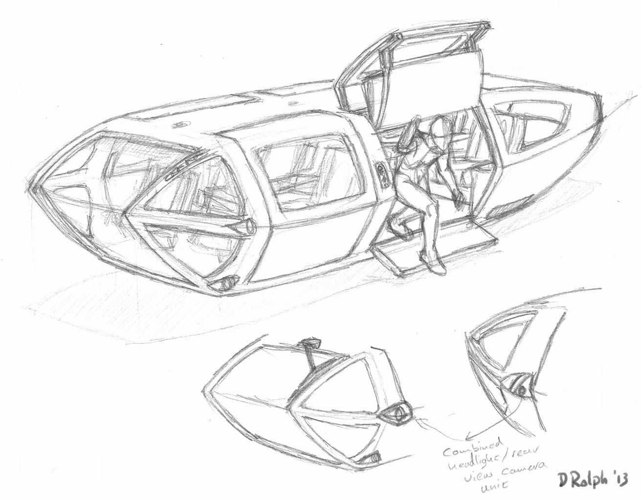 D R Designs: "logical" flying car WIP