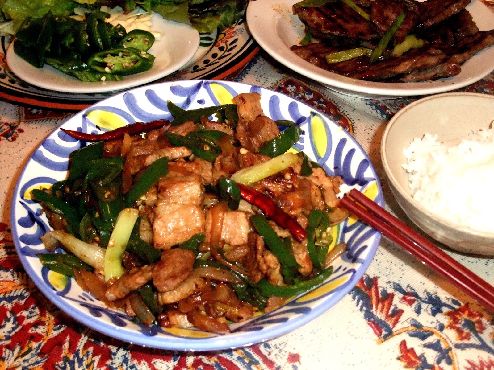 Susan's Savour-It!: Spicy Pork and Peppers Stir-Fry...