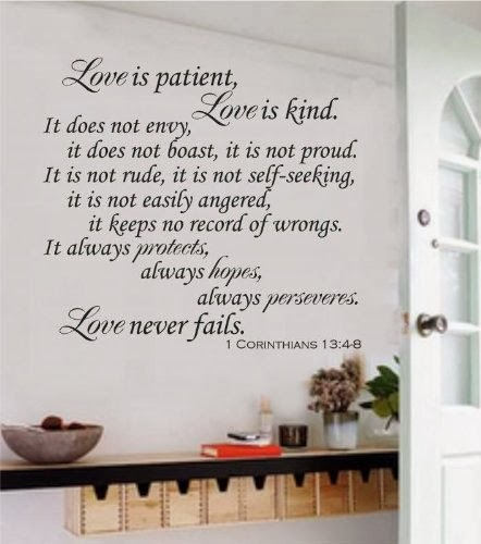 Love Is Patient And Kind Bible Verses