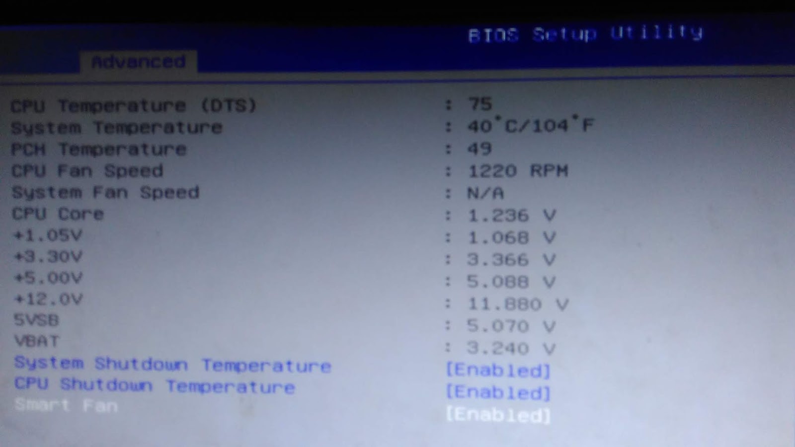 aadallah blogger: intel Core i5-2400 BIOS IDLE Temperature VS Thermal ...