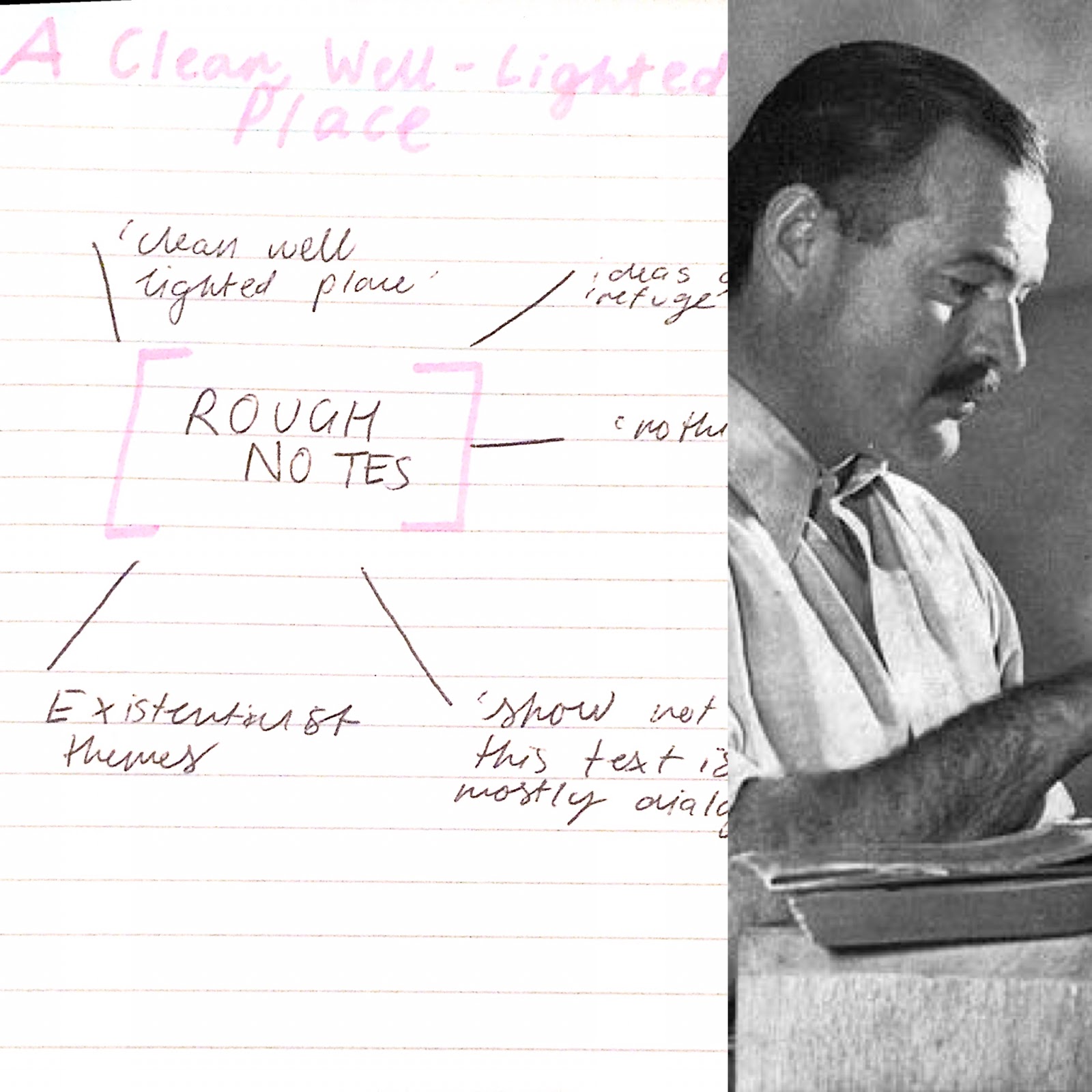 AMERICAN SHORT STORIES: 3. A Clean Well Lighted Place by Hemingway