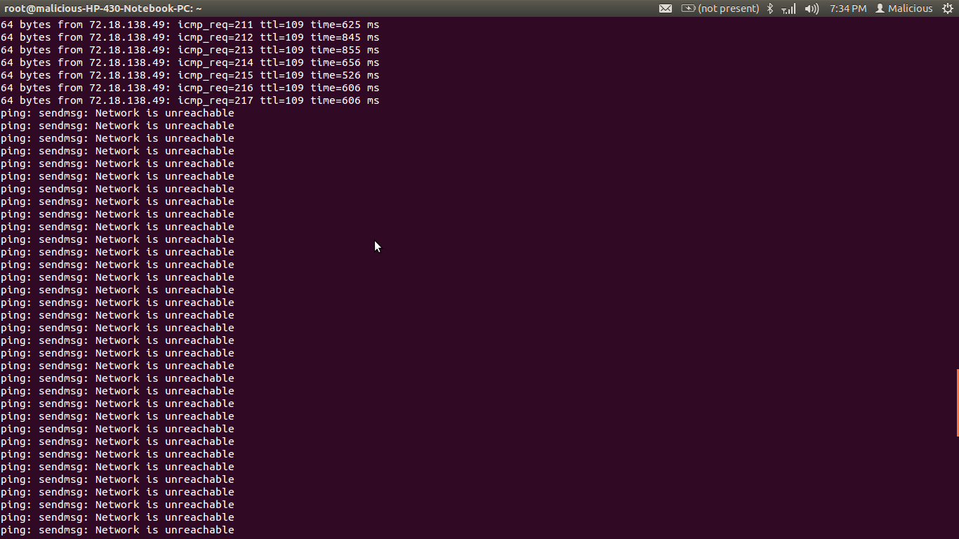 Malicioush: DDOS Attack Failed