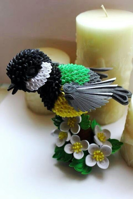 3d Paper Quilling Birds Patterns ~ Origami Instructions Art And Craft Ideas