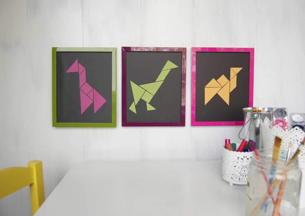 Tangram Magnets with Consumer Crafts!