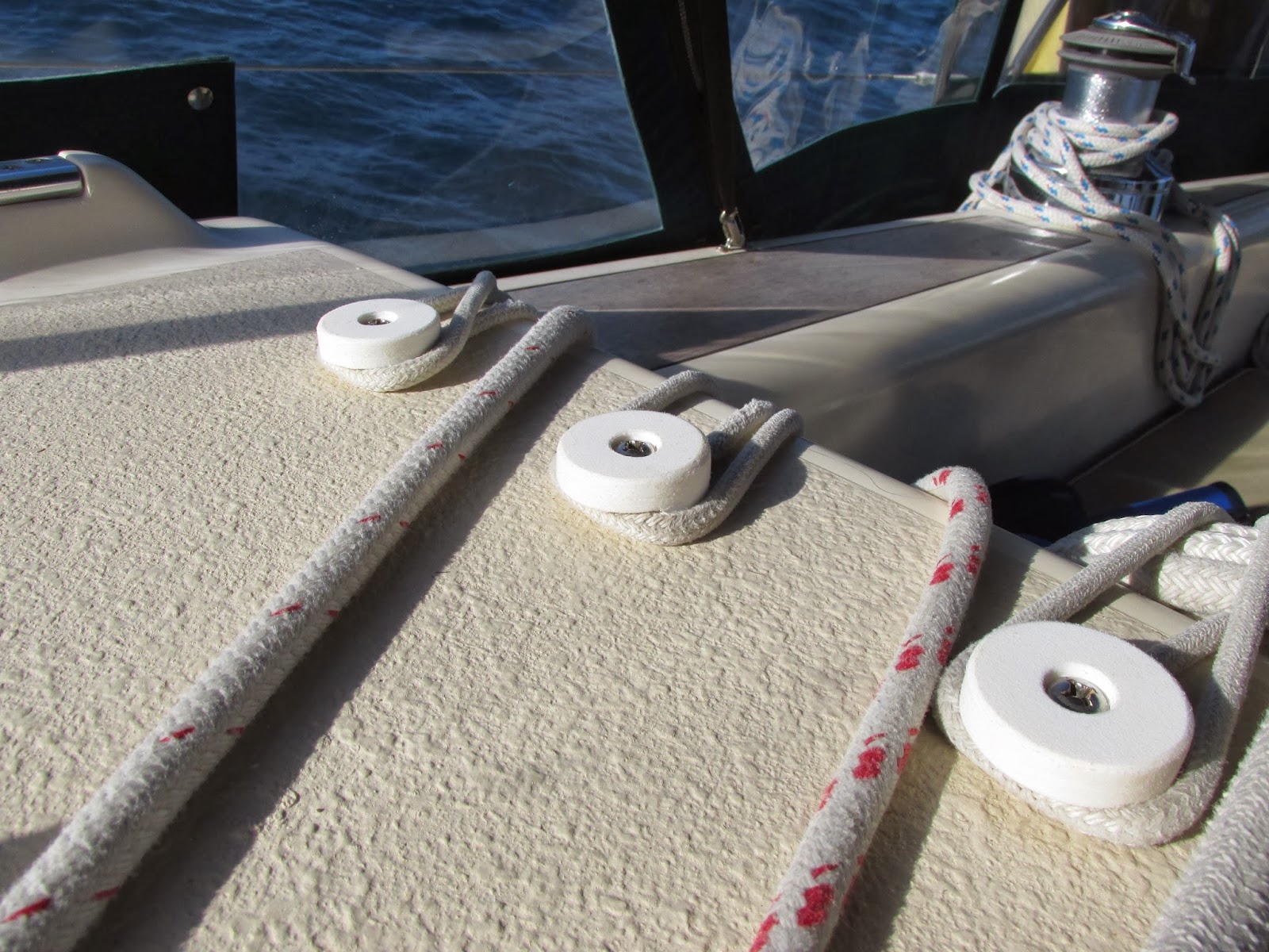 Wildcat Sailorgirl: Boat Projects - Mr Marine Starboard -Line Handlers