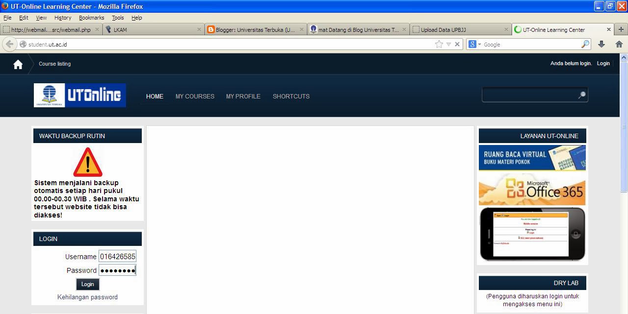 Langkah Mengetahui Password SUO (Ujian Online) | Universitas Terbuka ...