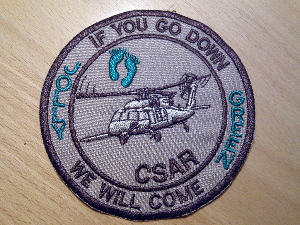 THE USAF RESCUE COLLECTION: USAF 33rd RQS / Jolly Green / CSAR Patch
