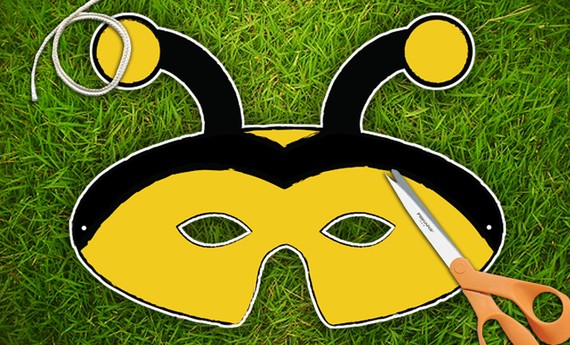 baby bees house: Bee Party Mask