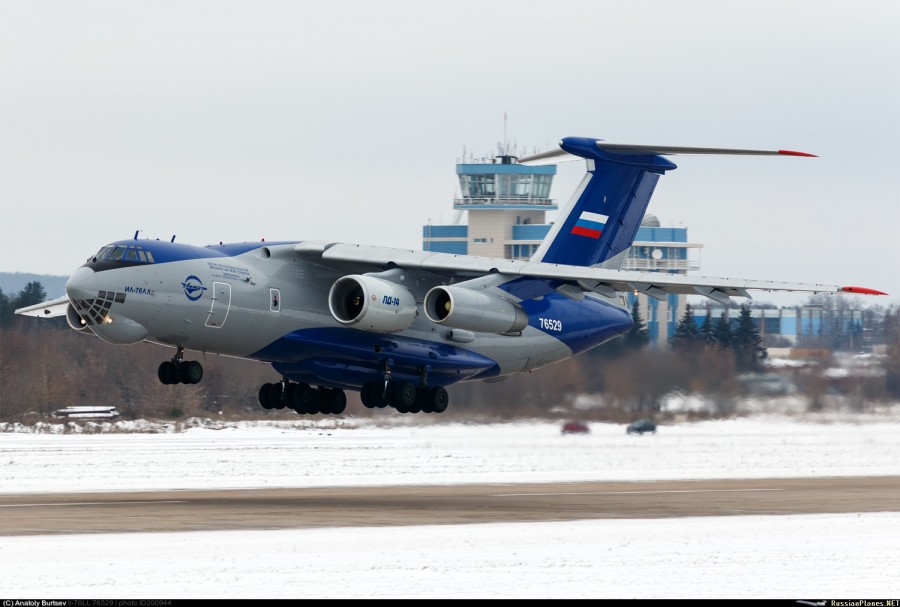 Military and Commercial Technology: IL-76LL with a perspective PD-14 engine