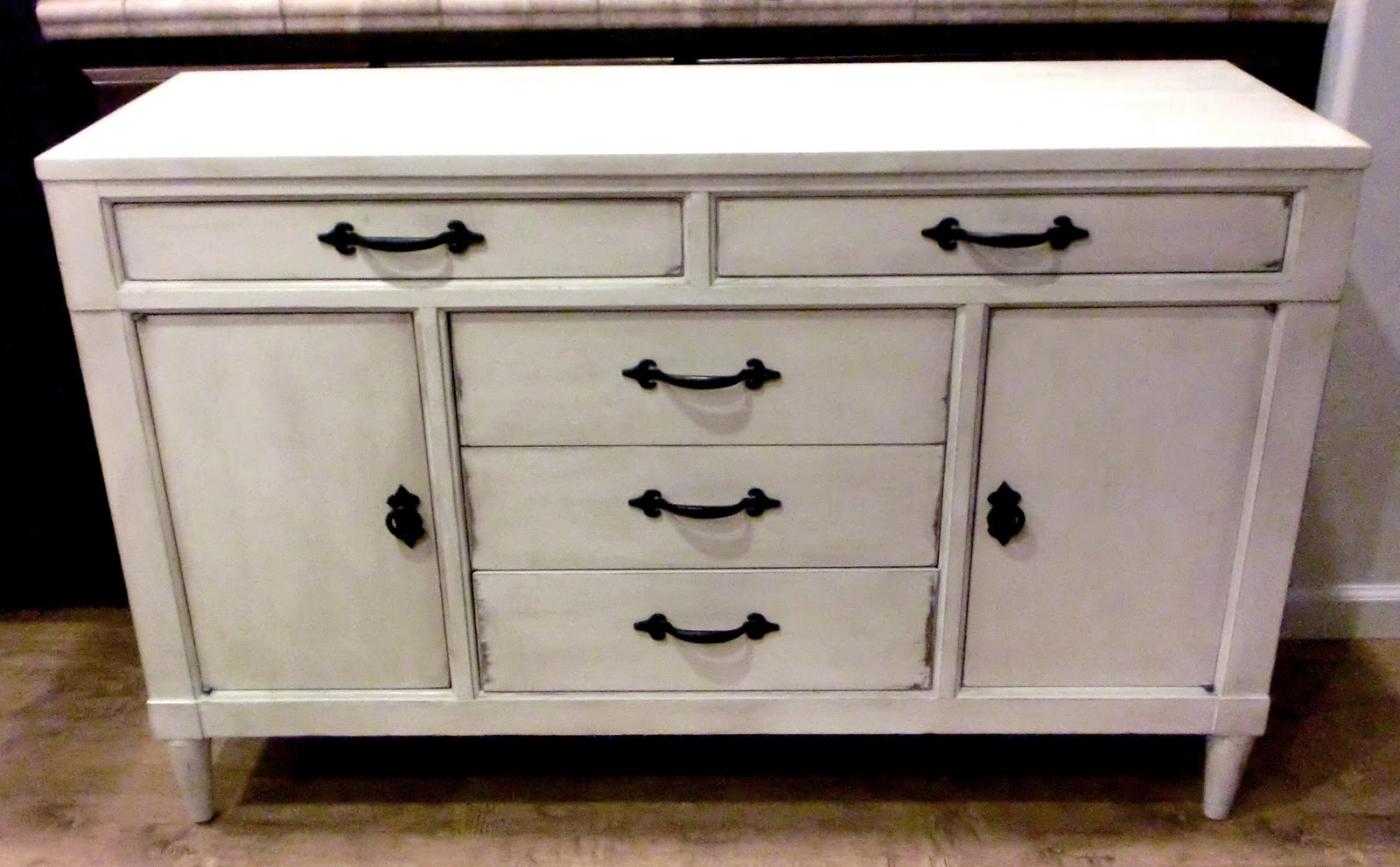Embellish & Restore: Distressed Buffet In Old White