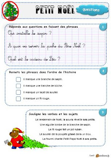 La classe de Sanléane: Petit Noël - lecture CE1