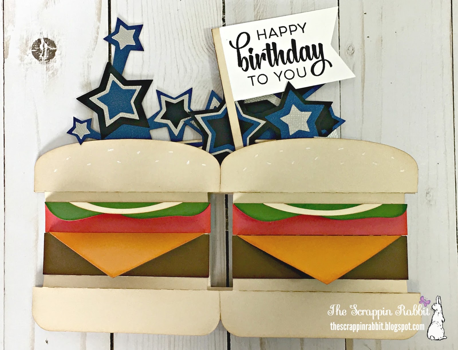 The Scrappin Rabbit: Cheeseburger Card