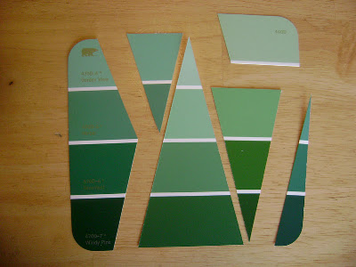 Teach Love Grow: Paint Chip Christmas Tree Bunting
