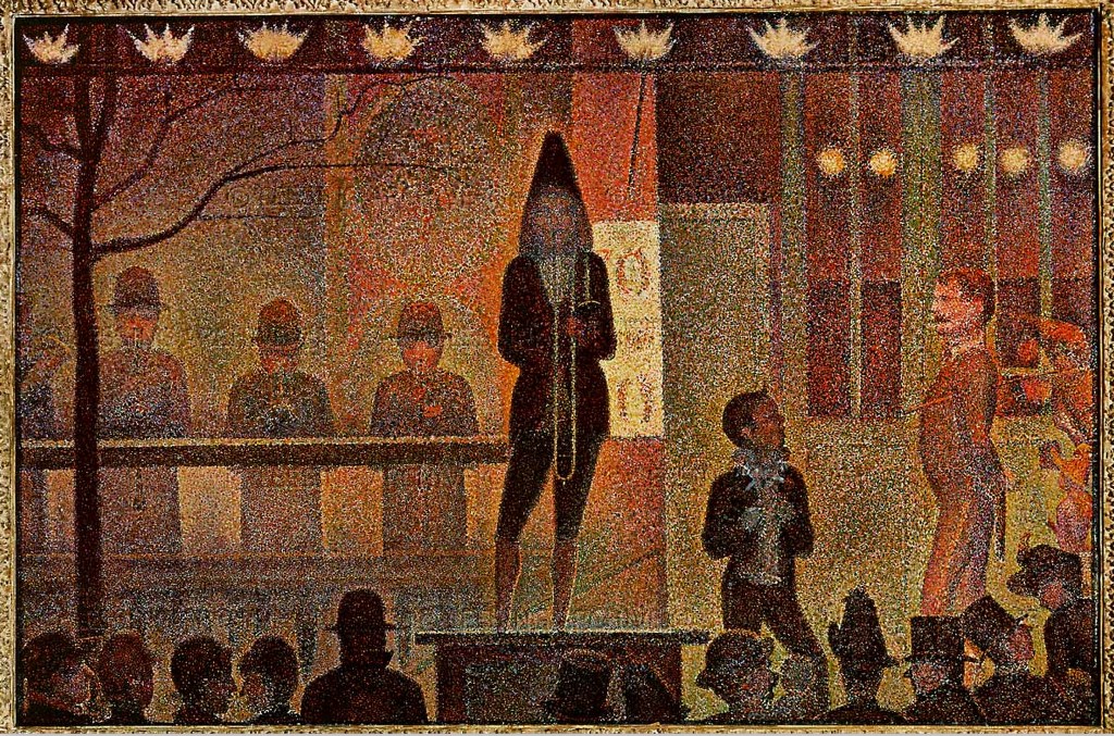 Cuadros Modernos Pinturas y Dibujos : La Parade, 1889, George Seurat