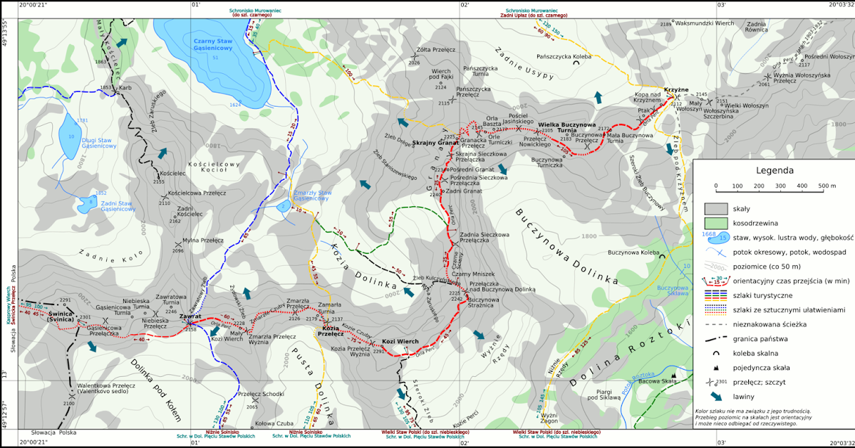 Wędrówki górskie: ORLA PERĆ - NAJTRUDNIEJSZY SZLAK W TATRACH
