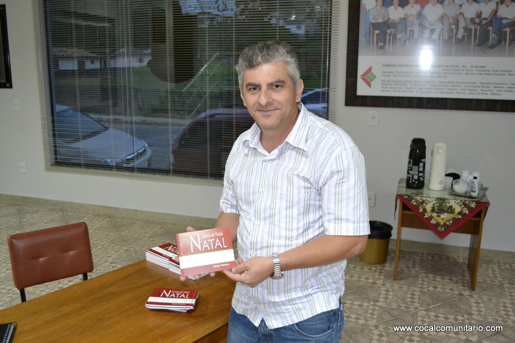 Cocal Comunitário: Cesar Pereira lança livro em Cocal