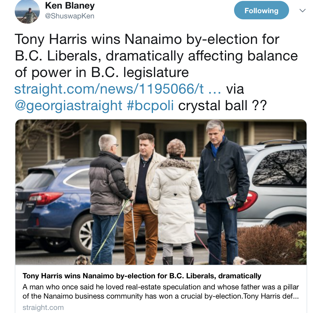 The Gazetteer: Dewey Wins! Dewey Wins! (In Nanaimo?)...