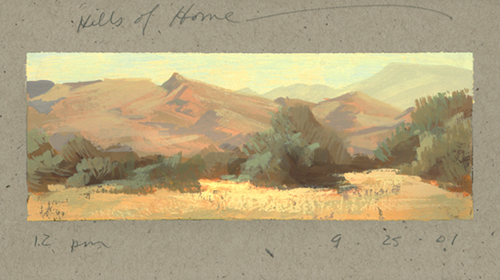 Land Sketch: Central California Hills