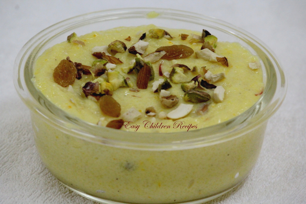 SUJI KHEER / RAWA KHEER / SEMOLINA PUDDING / SUJI FHIRNI / RAWA FHIRNI ...