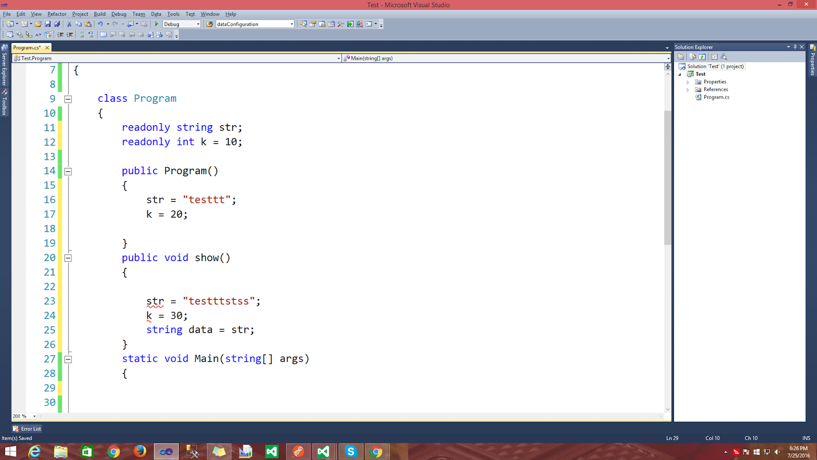 What Is Difference Between Constantreadonlydynamicvar And Static In C ~ Aspnetmvcsql
