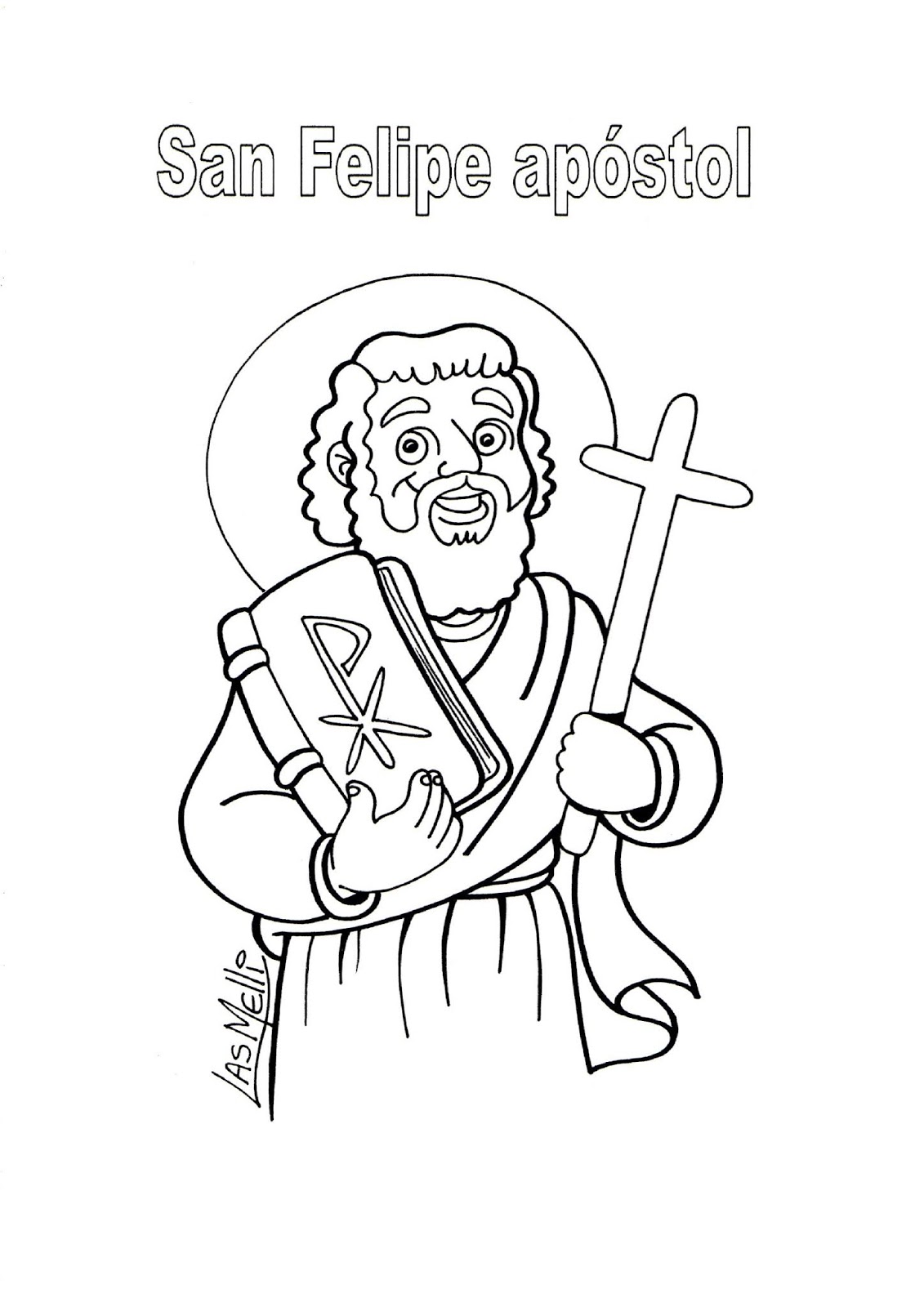 El Rincón de las Melli: DIBUJO: San Felipe, Apóstol