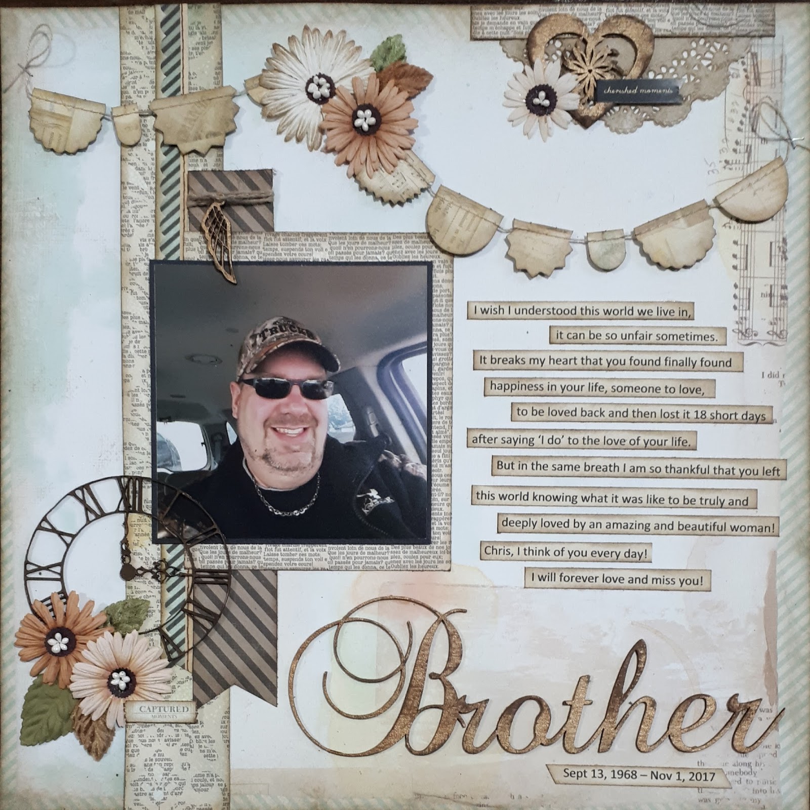 Southern Ridge Trading Company: My Brother Scrapbook Layout with ...