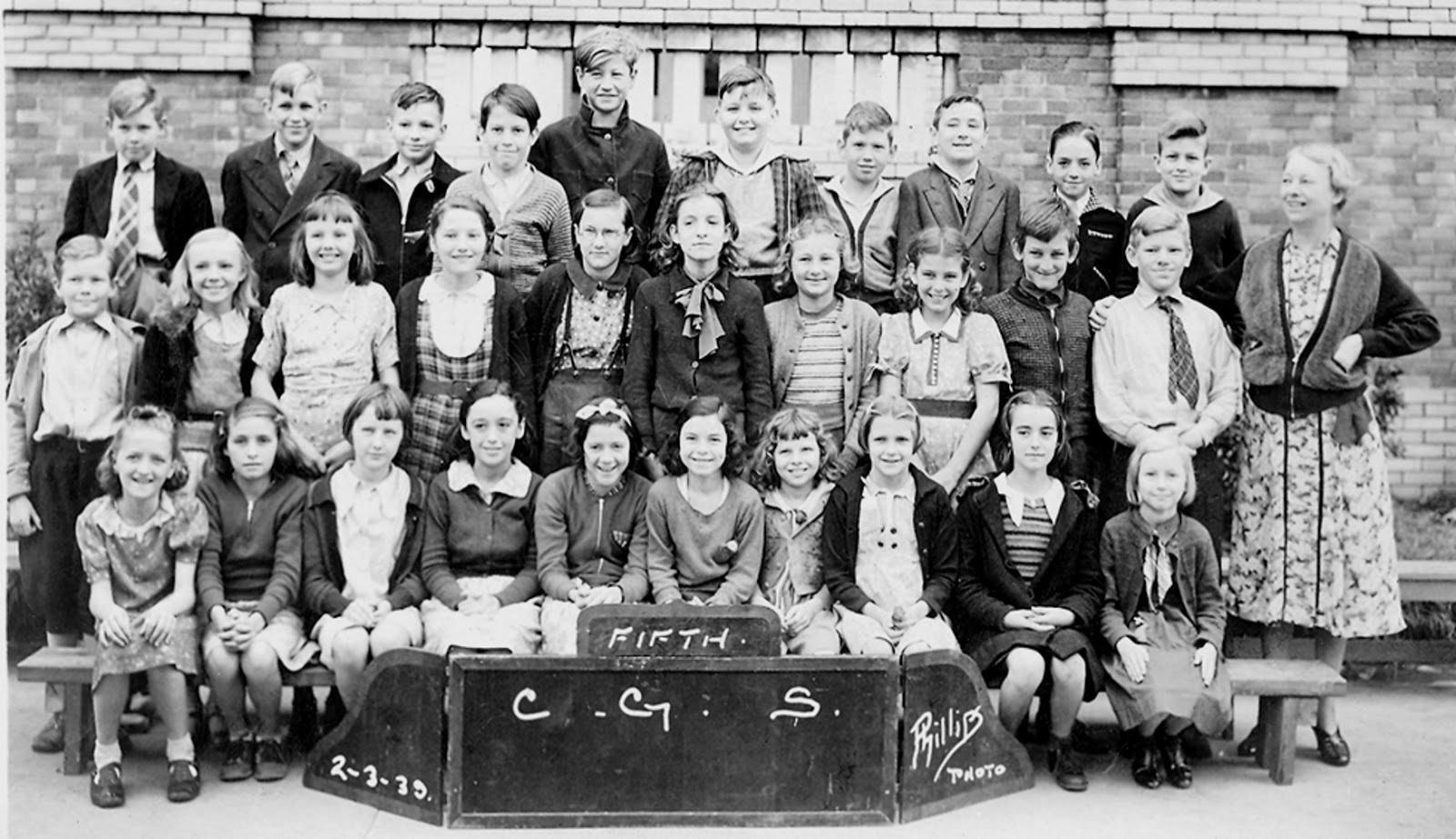 Tammany Family: Covington Grammar School Students - 1930's