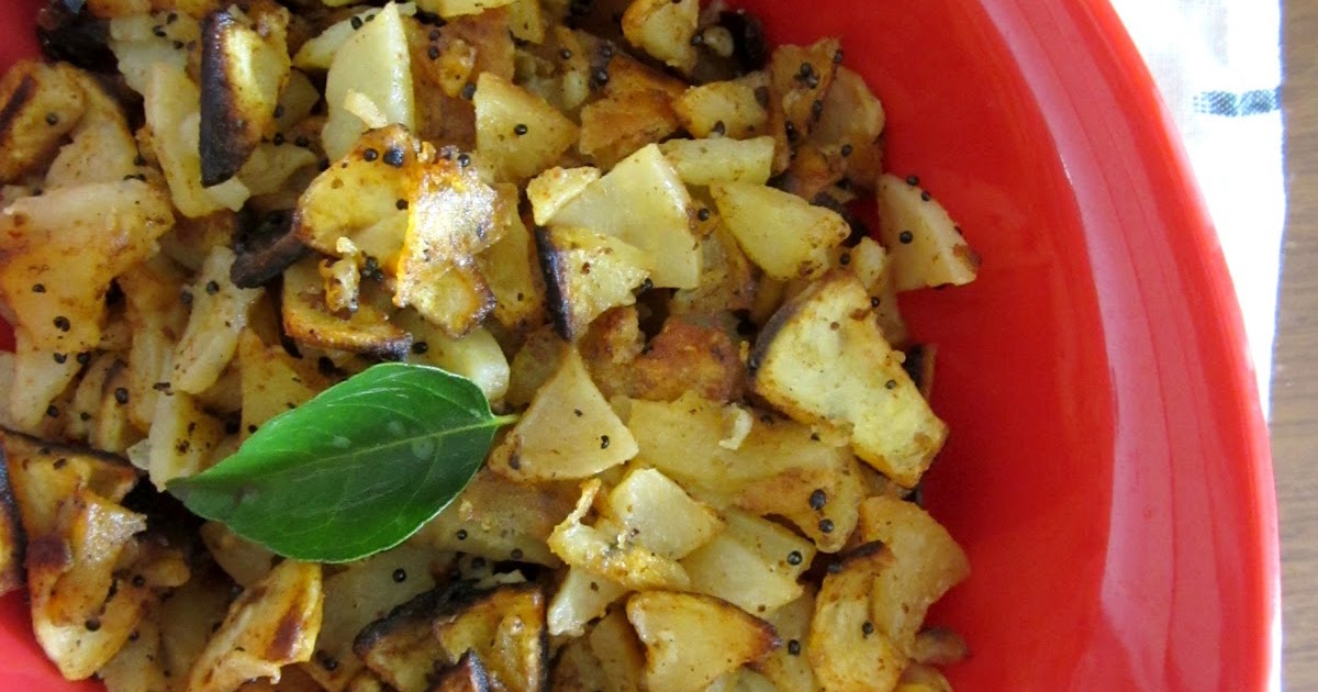 Easycooking: Batate bhajun Upkari ~ Roasted Potato Stir-fry