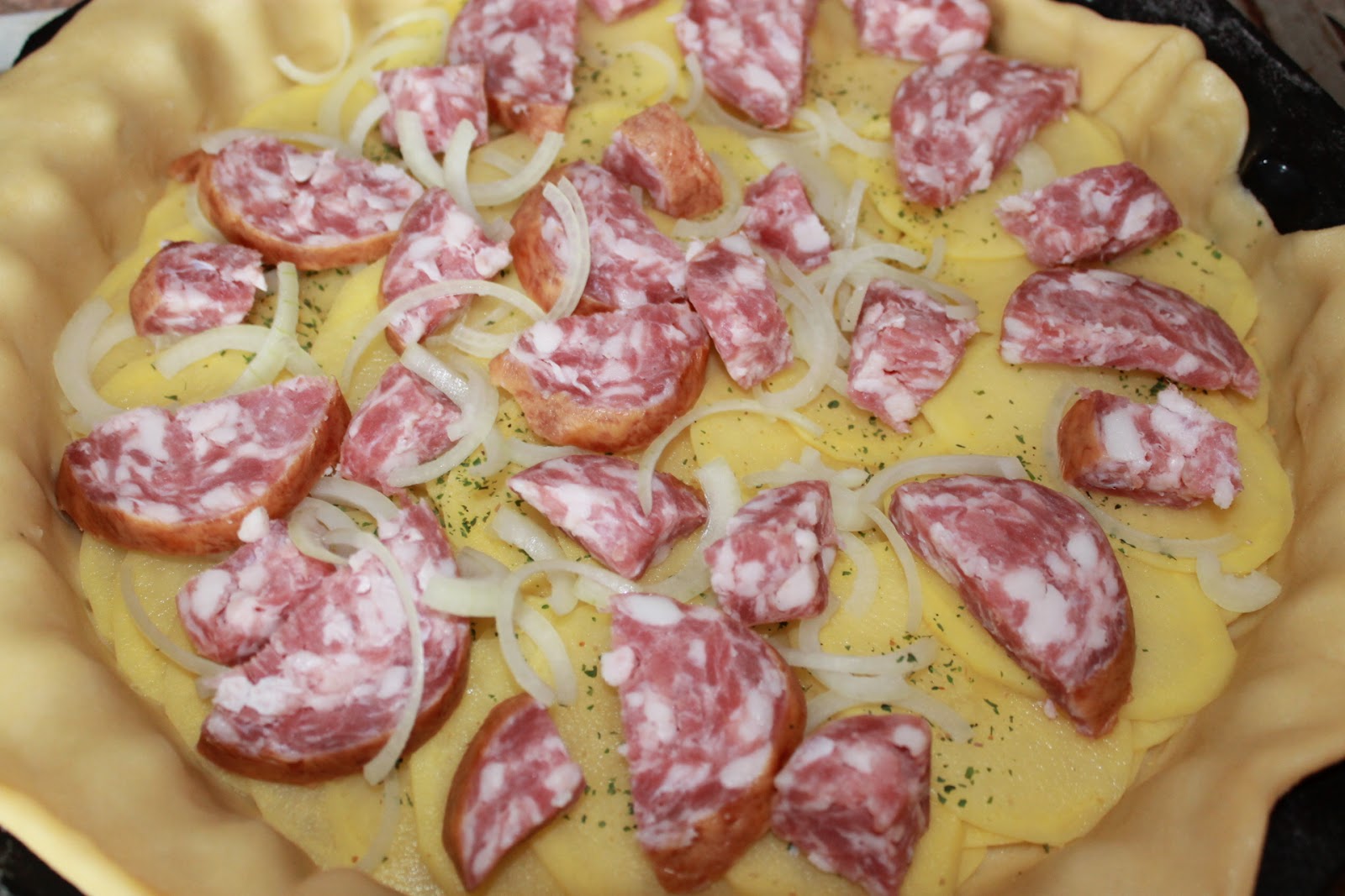 Les recettes de Phiphine: Tarte aux pommes de terre et morteau