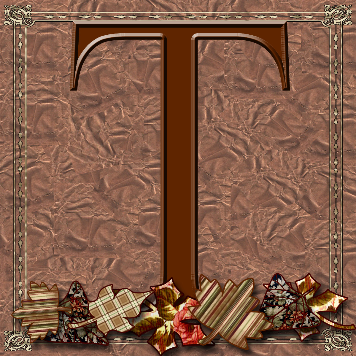 GRANNY ENCHANTED'S BLOG: "Autumn Quilt" JPG Free Scrapbook Alphabet