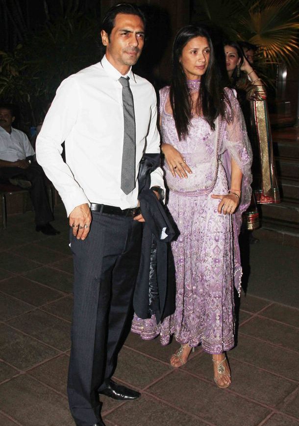 Indian Celebs: arjun rampal with his wife mehr jessia