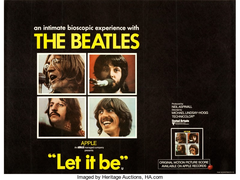 Vintage British "Let it Be" poster