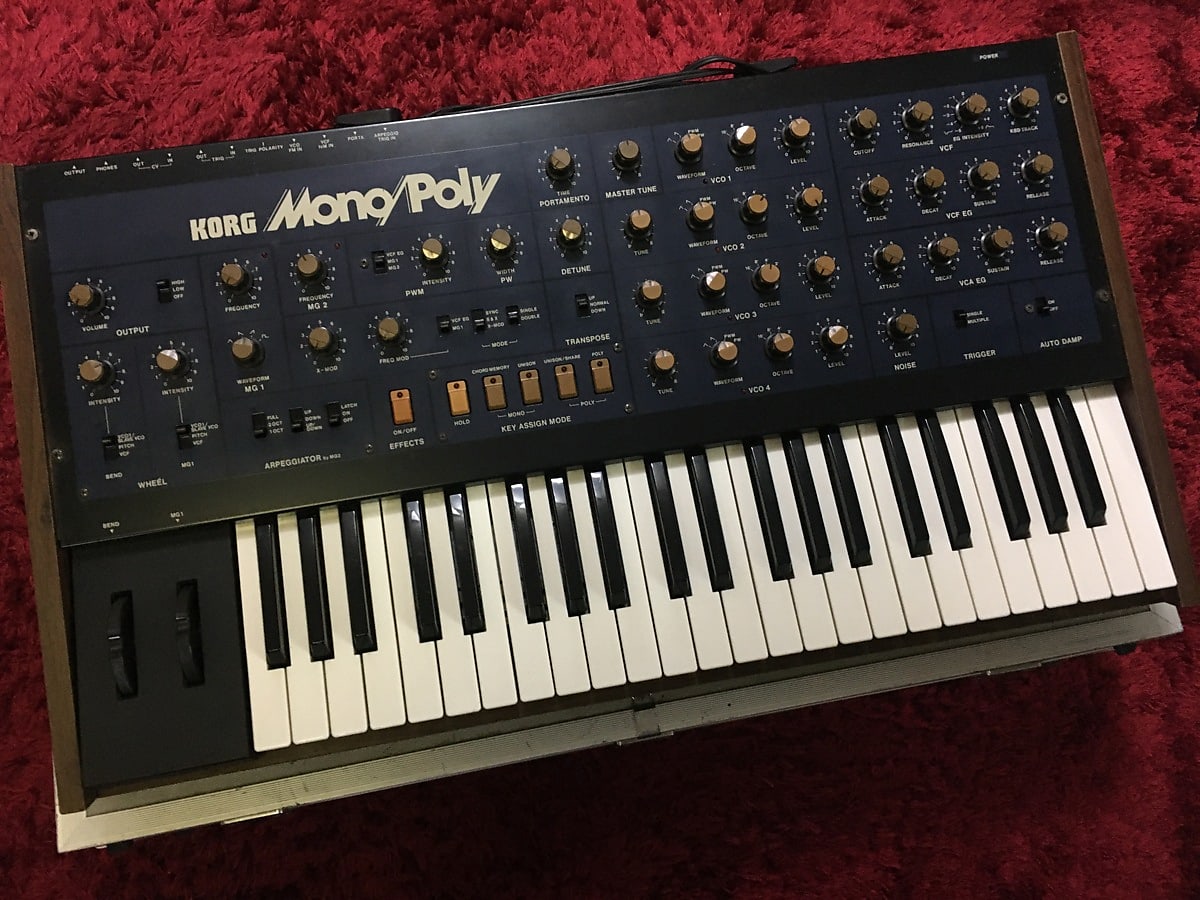 MATRIXSYNTH: KORG MP-4 Mono Poly Monophonic Analog Synthesizer SN ...