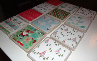 Erin Alana's Blog: A Month of Christmas Crafts: Project 3-Tile Coasters