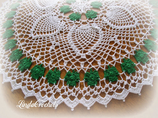 Linda Crochets: Luck of the Irish doily
