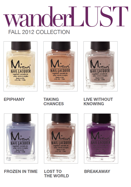 Nail A College Drop Out: Misa Cosmetics Wanderlust Collection