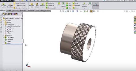 How To Make Knurling in Solidworks Design Engineering | Solidworks Tutorial - SolidWorks Share