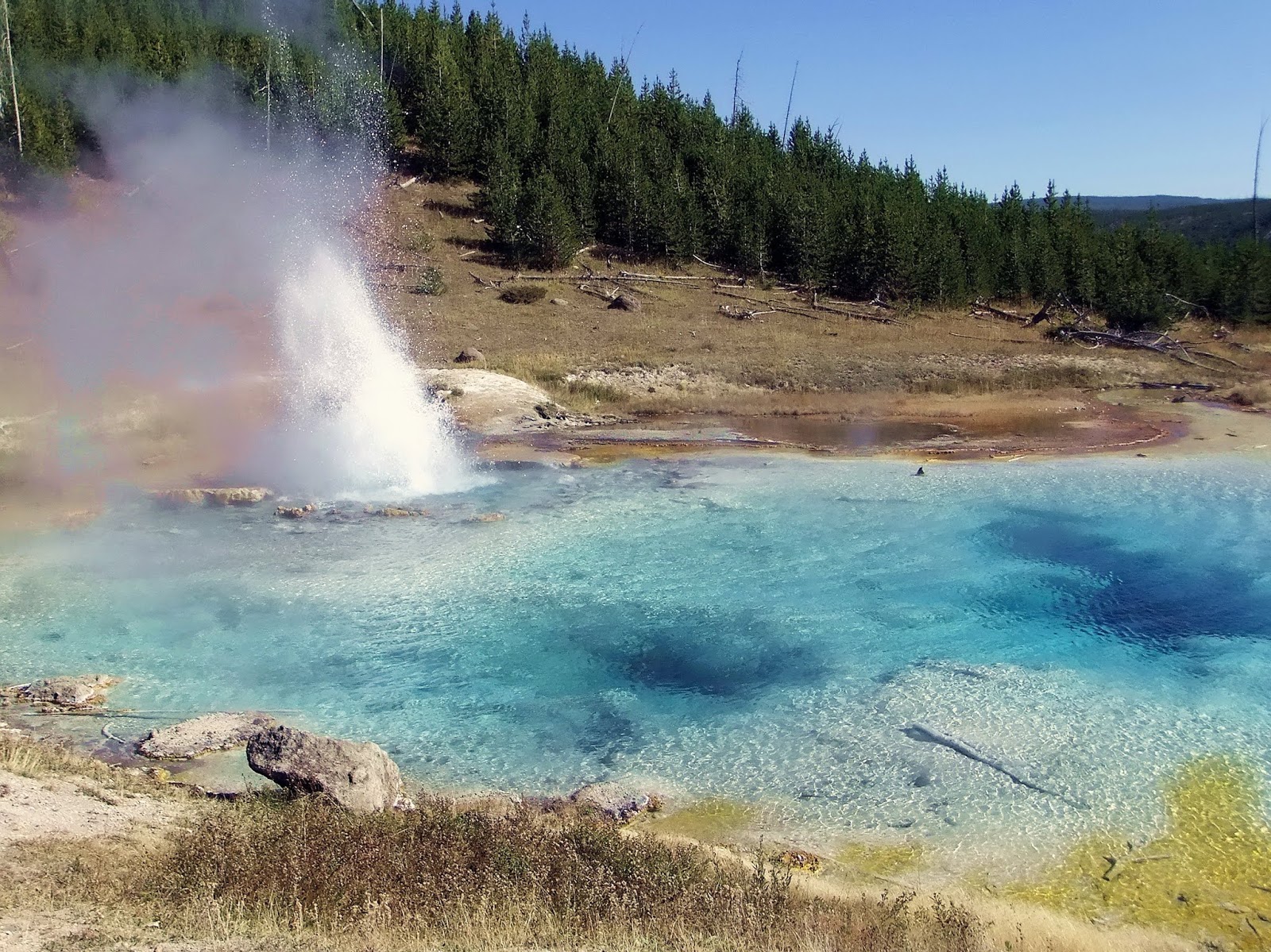Focusing On Travel : Hiking Yellowstone: Fairy Falls & Imperial Geyser