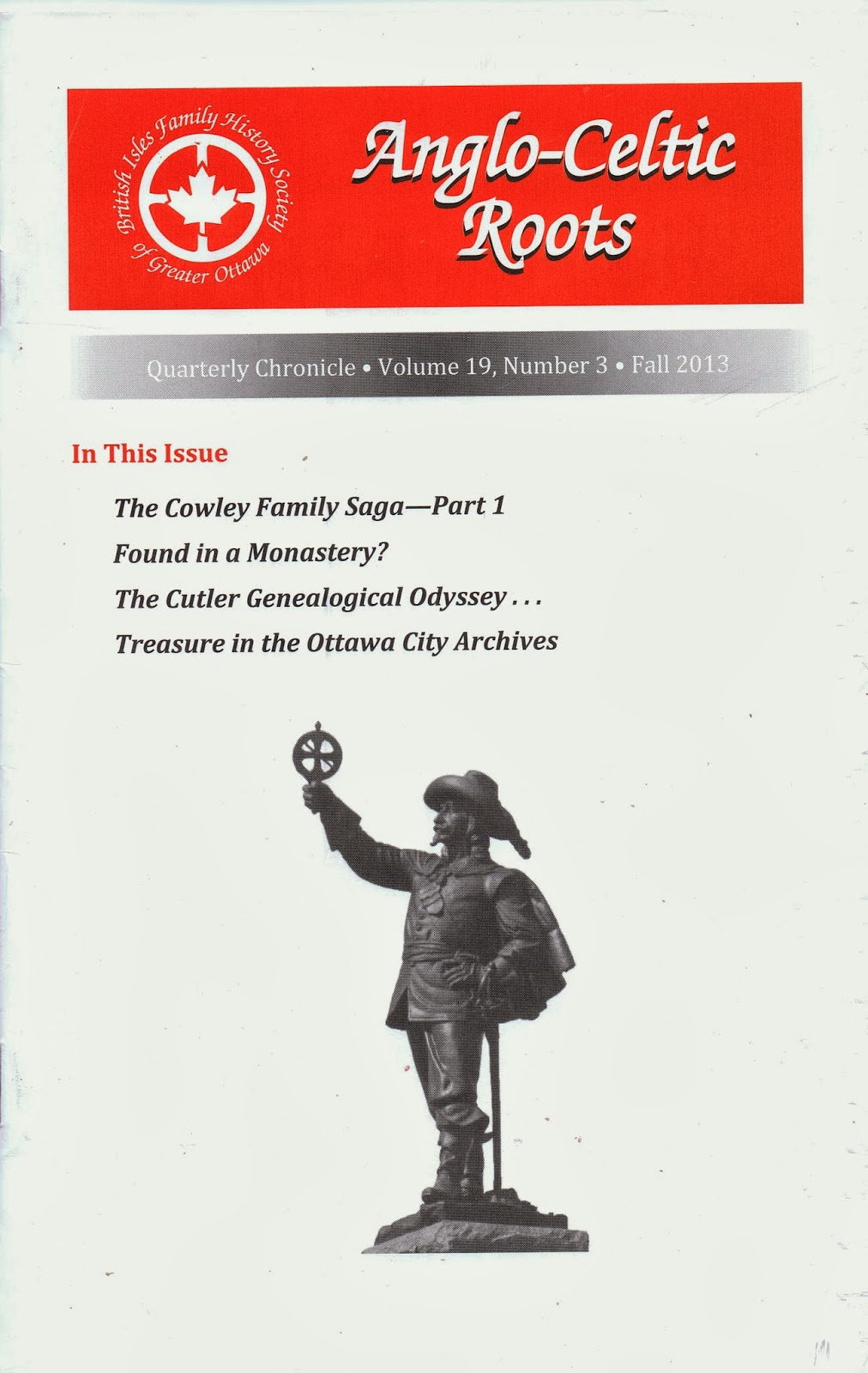 Genealogy Canada: Fall 2013 Anglo-Celtic Roots