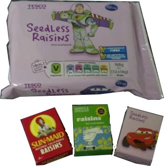 Diets and Calories: Mini Raisin Boxes