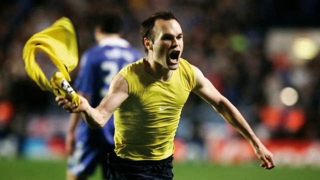 FC Barcelona vs Chelsea 2009 - Iniesta Golazo GIF | Blast from the Past