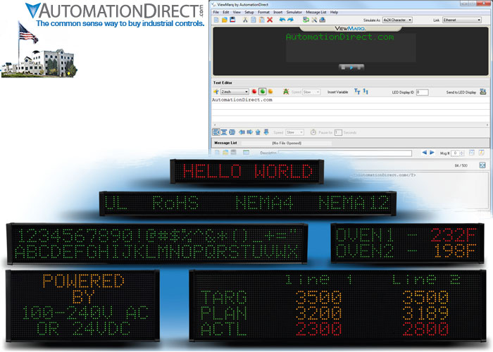 ViewMarq LED Message Displays enable to display both critical or other ...