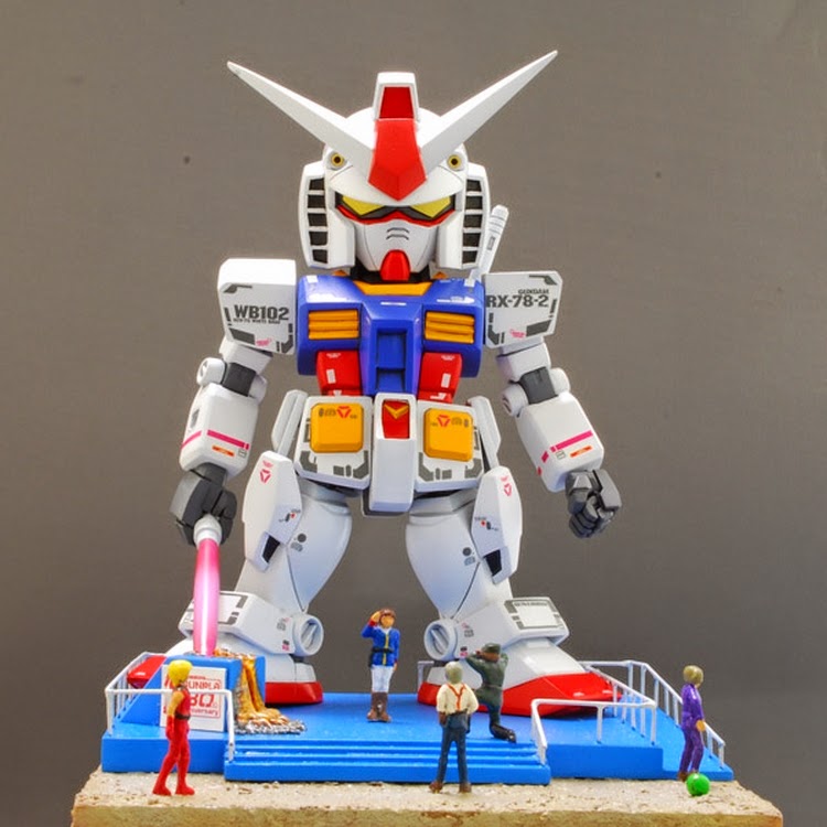 Custom Build: SD x HG RX-78-2 Gundam Ver. Shizuoka (2010)