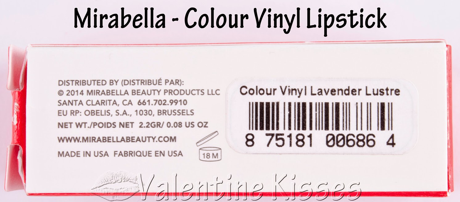 Valentine Kisses: Mirabella Colour Vinyl Lipstick in Rosy Rouge ...