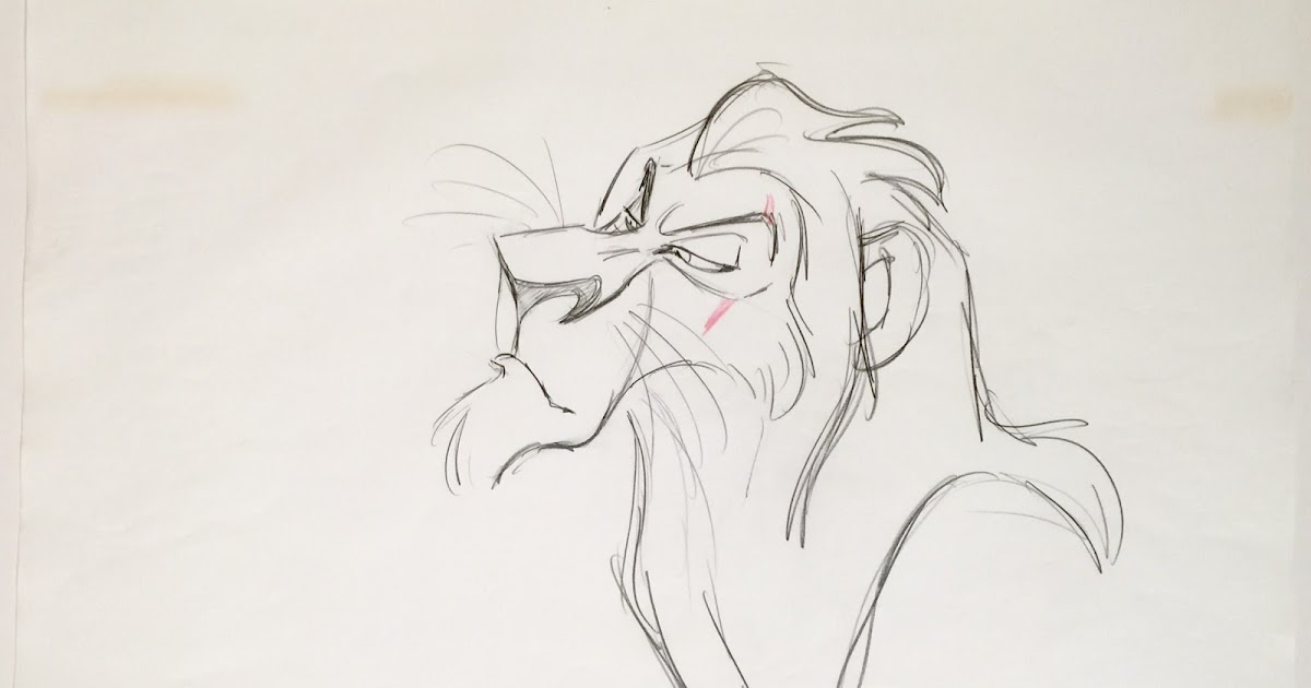Animation Collection: Original Production Animation Drawing of Scar ...