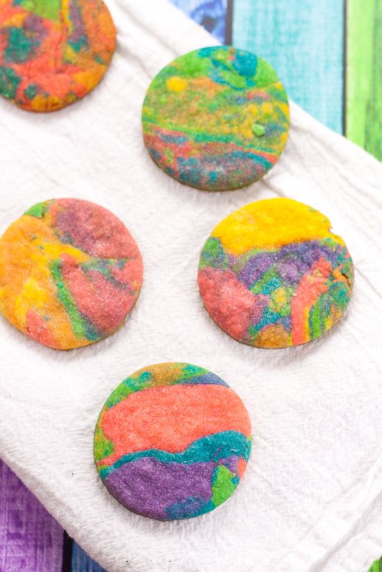Tie Dye Cookies - Easy Recipes Home
