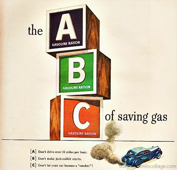 Just A Car Guy: WW2 mileage ration sticker and info